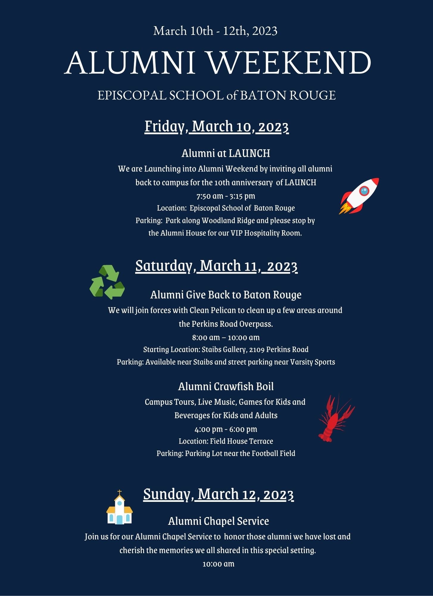 Episcopal Alumni Events and Reunions | Episcopal | Baton Rouge Private ...
